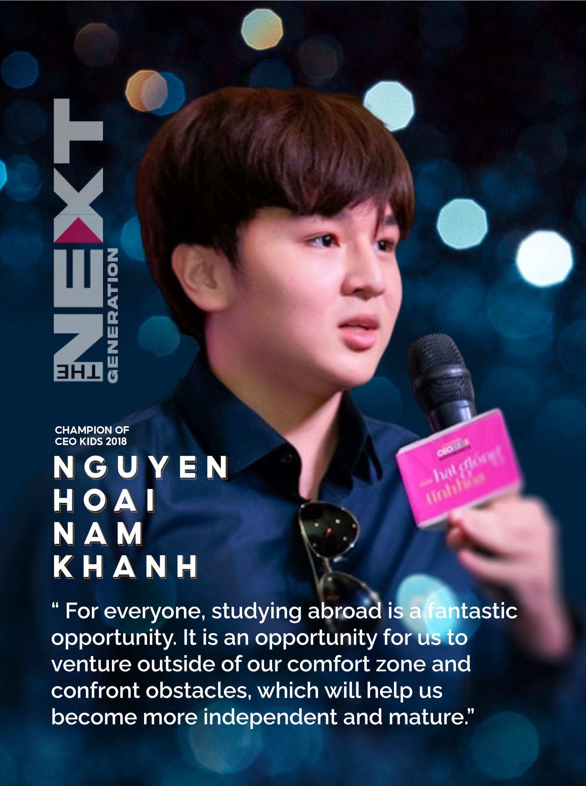 Nguyen Hoai Nam Khanh: Living is not only all about receiving but also about knowing how to give ...